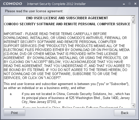 Installing Comodo Internet Security 2011 Complete | Comodo Internet Security v5.9/ 5.10